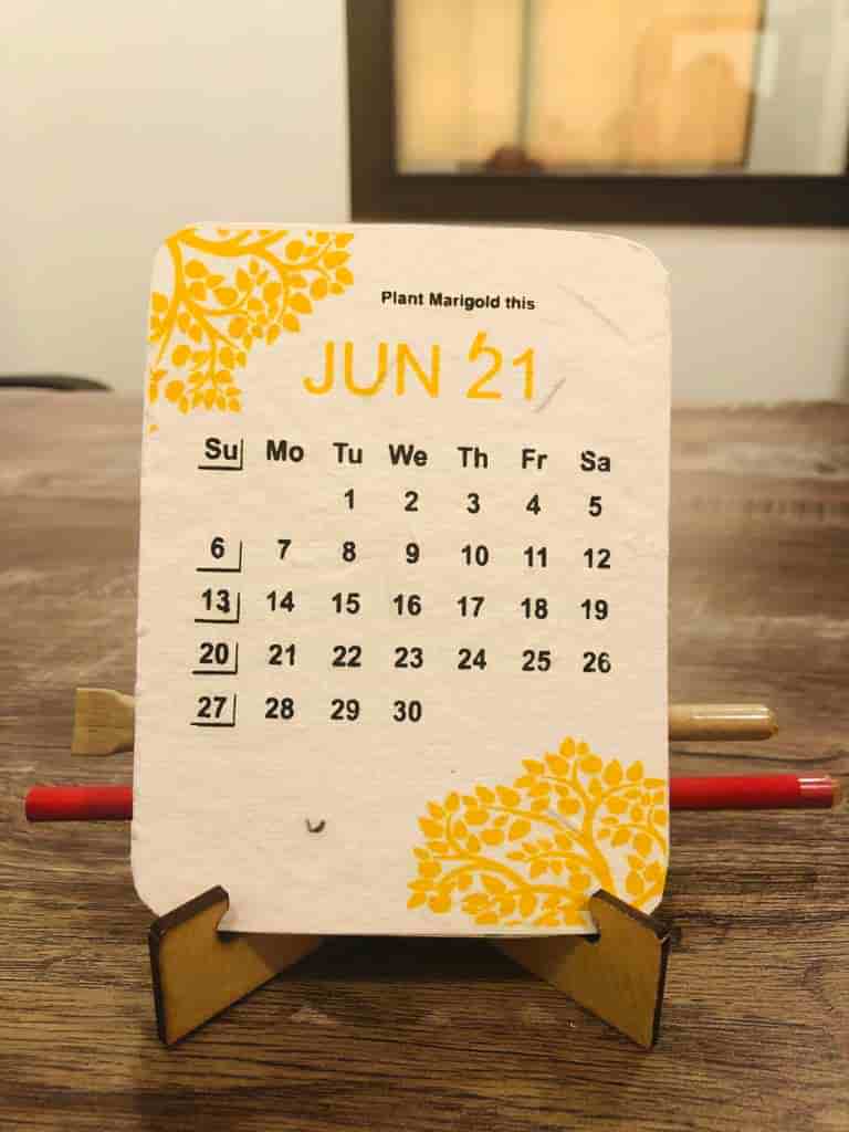 Buy Best Plantable Seed Paper Calendar Online | happySTEMS